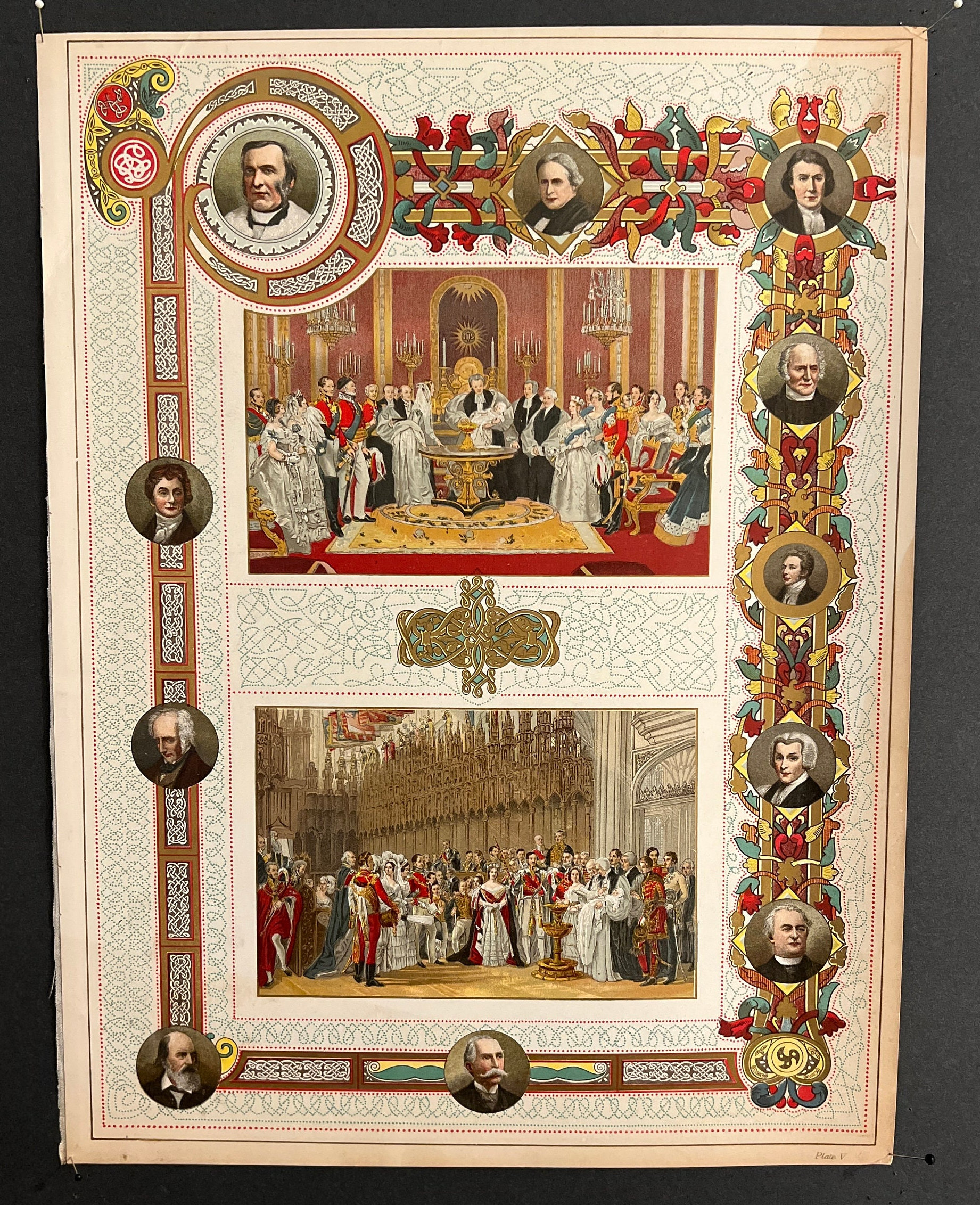 Coronation of Queen Victoria 1897 Rare Original Color Lithograph Print ...