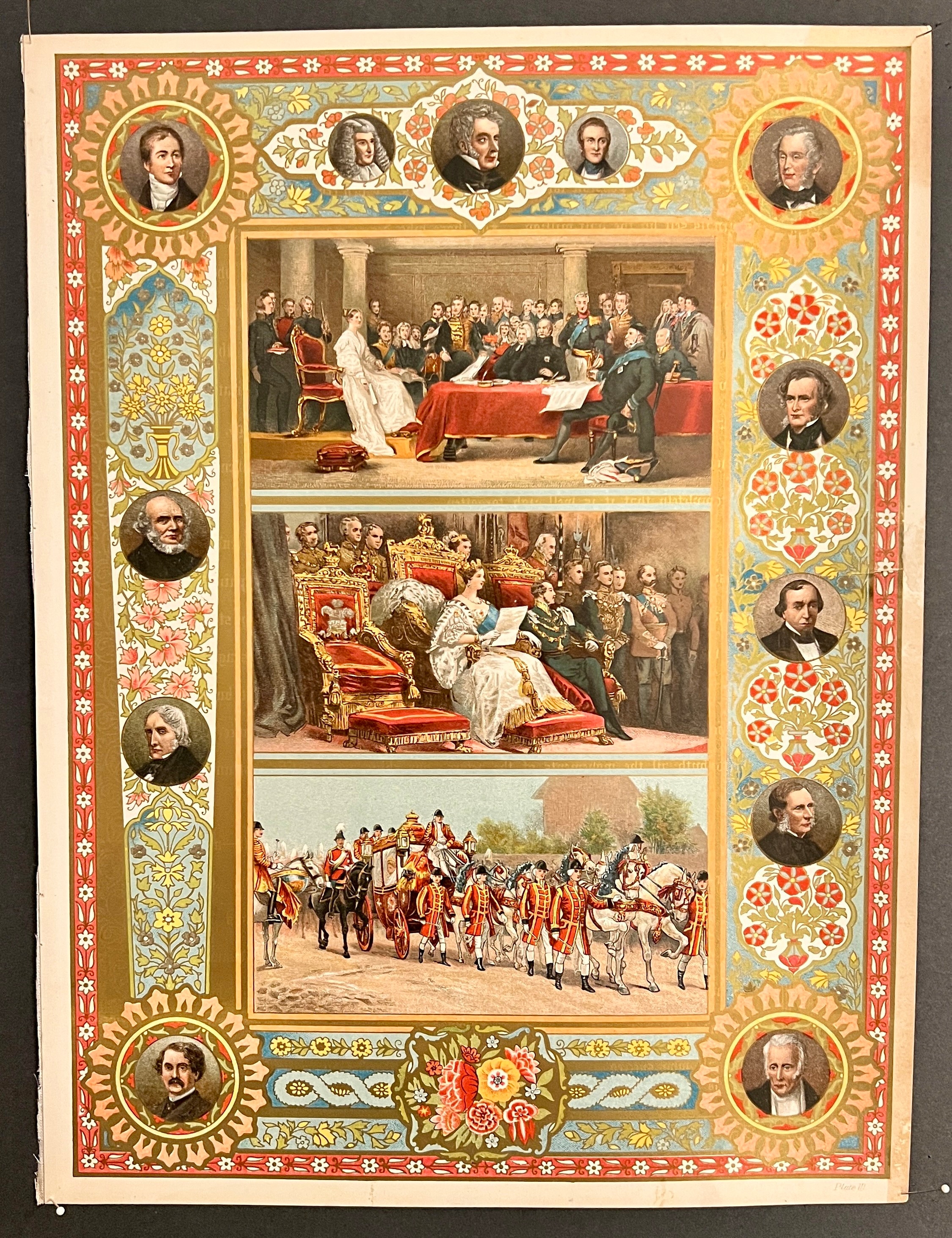 Coronation of Queen Victoria 1897 Rare Original Color Lithograph Print ...