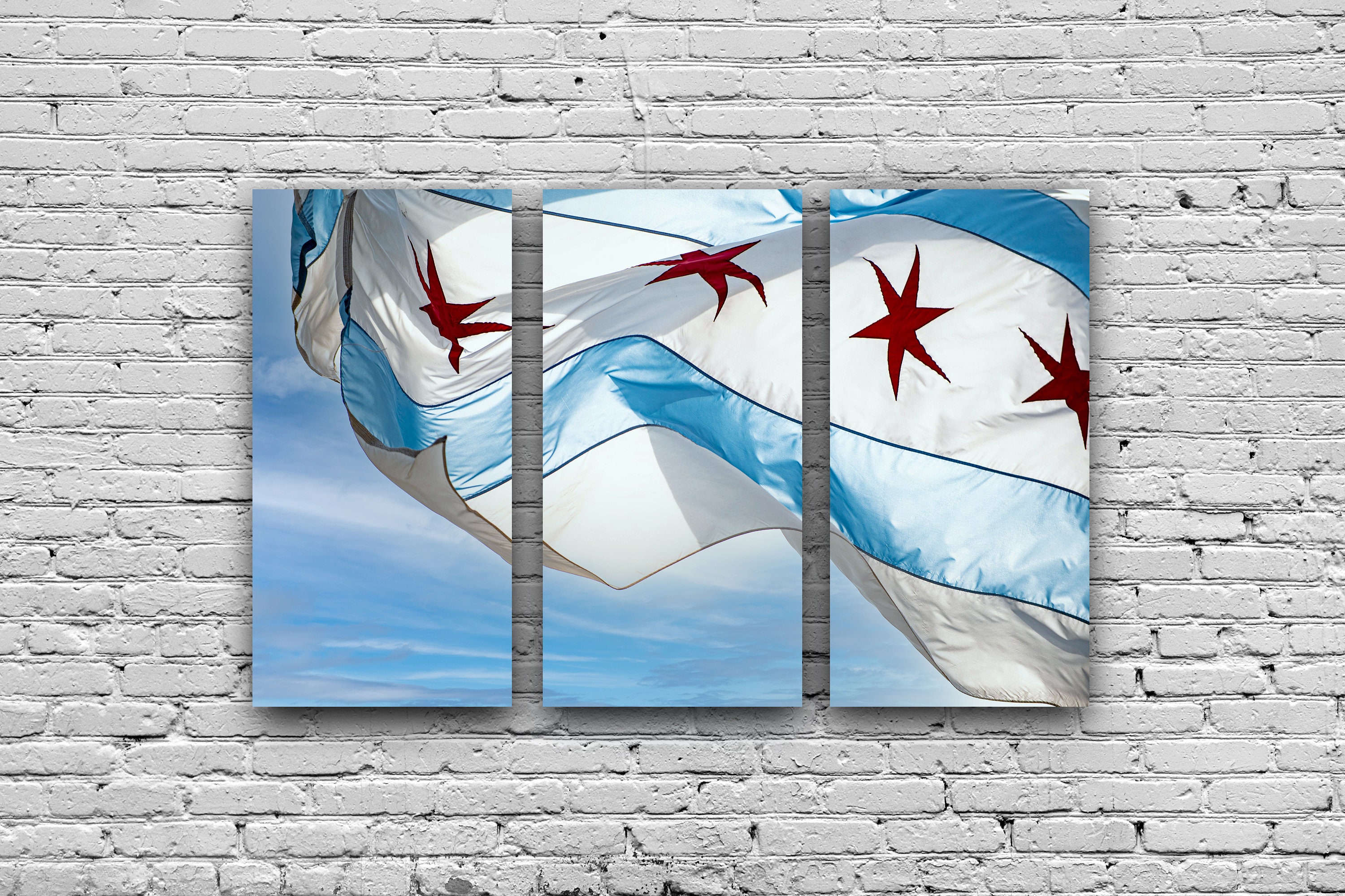 Chicago Flag Wallpaper
