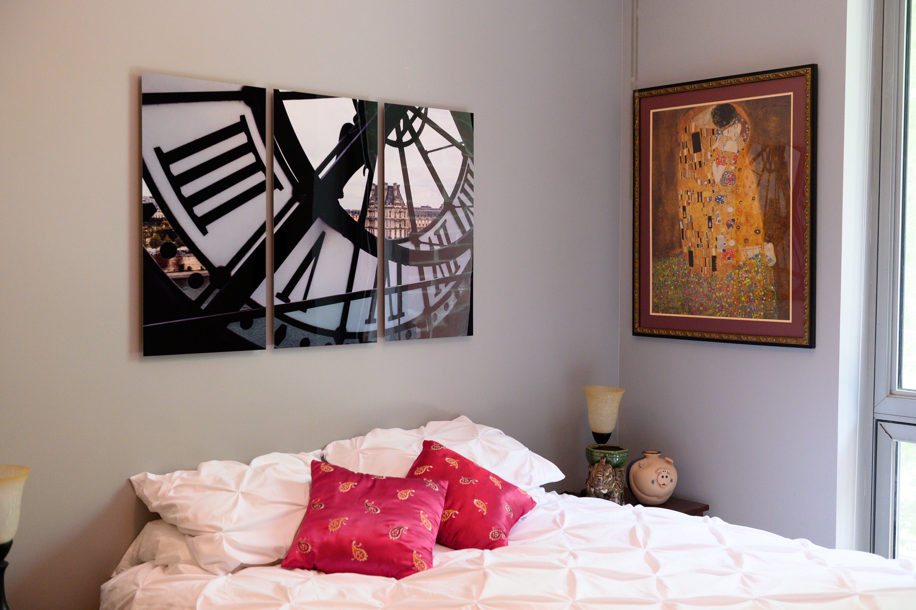 Musee D'orsay Triptych 2- France Photo Artistic Decor Clock Europe Photography Louvre Triple ...