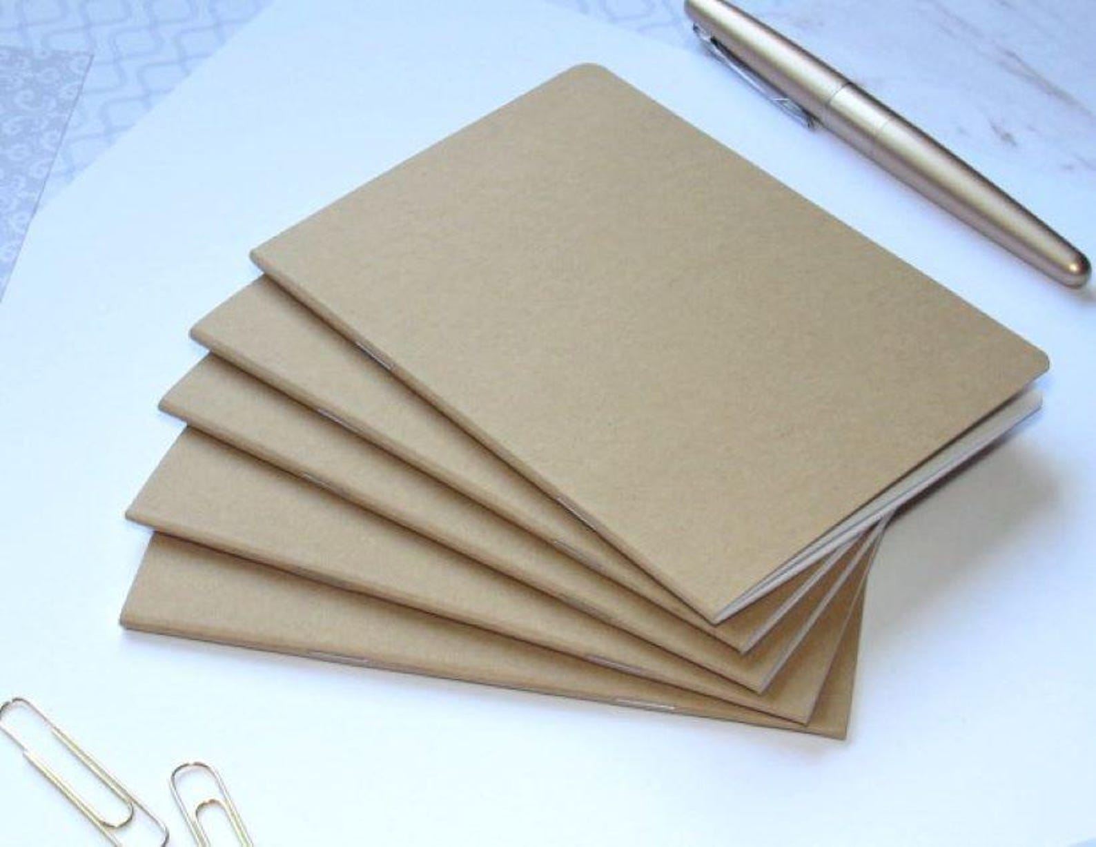 Traveler's Notebook Inserts--set of 5 Kraft Paper Traveler's Notebook ...