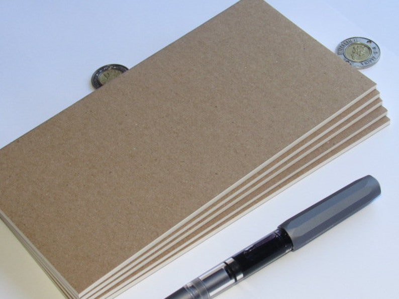 Traveler's Notebook InsertsSet of 5 Kraft Paper Inserts | Etsy