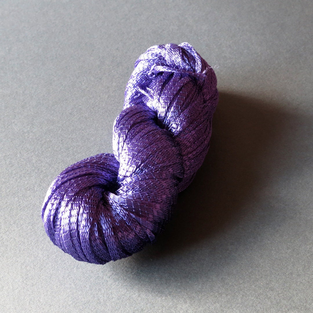 Chilean Viscose Knitted Ribbon Yarn - Lavender 30gm (1 Oz) Hank - Etsy