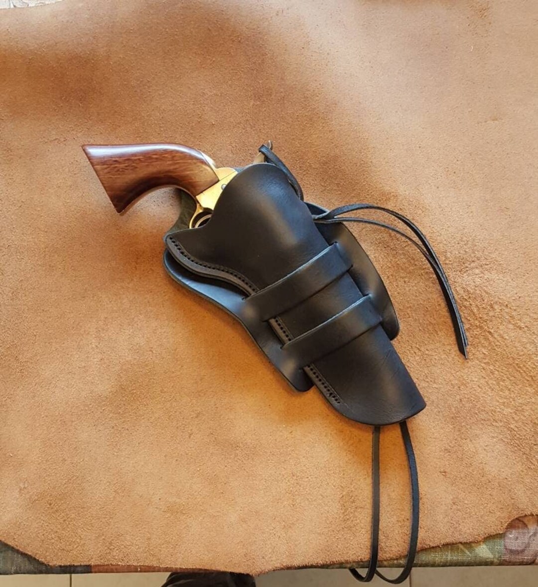 1862 Pocket Police Revolver 5 1/2 Inch Barrel Cross Draw Holster. - Etsy