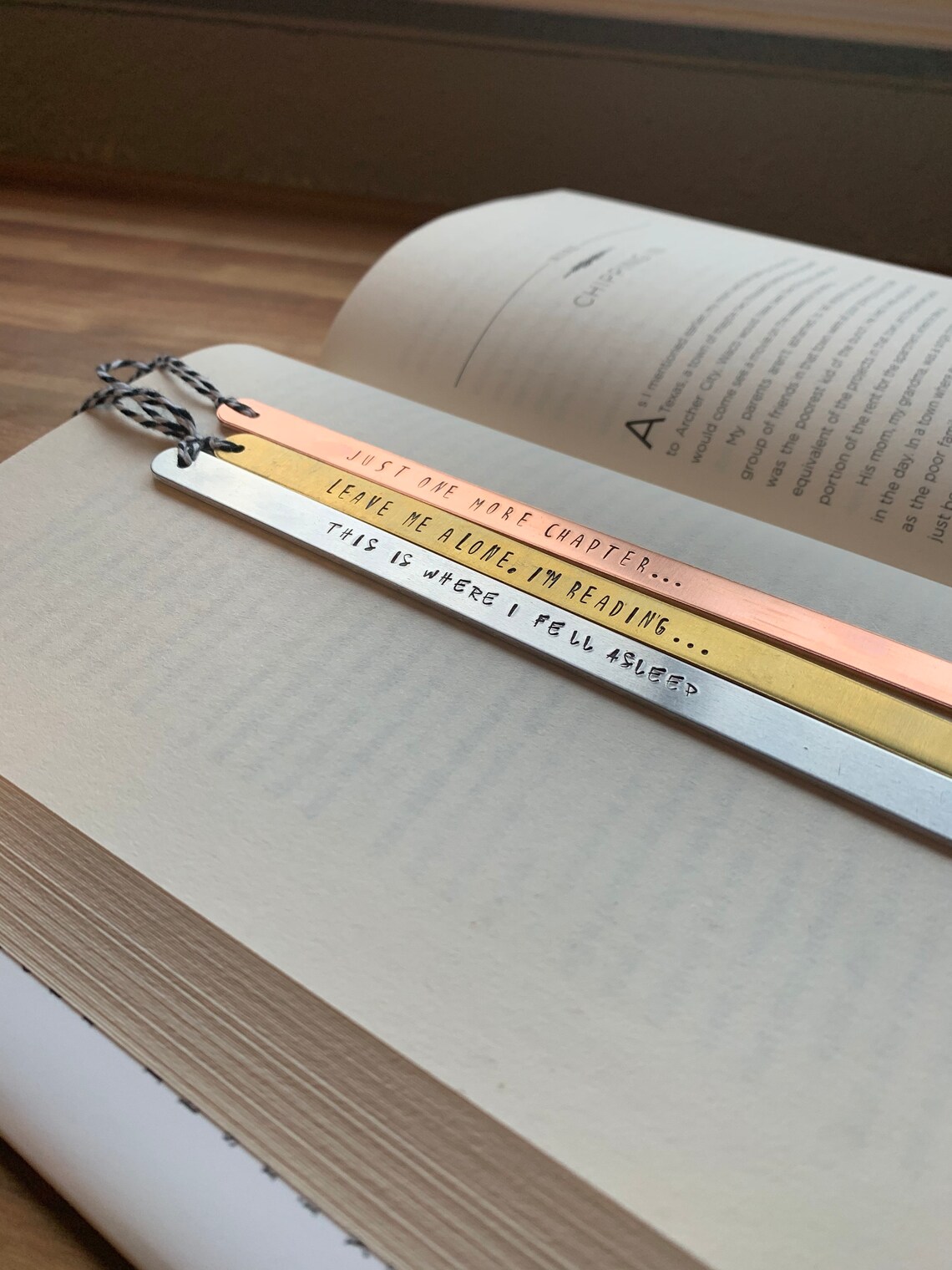 Custom Metal Stamped Bookmark Personalized Bookmark - Etsy
