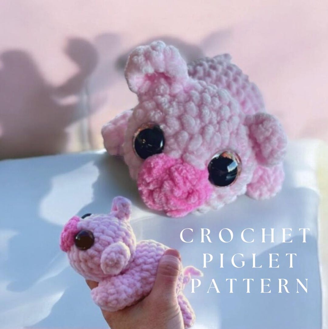 Mini Pig Pattern, Amagirumi, Crochet Pig, Chanelle Yarn, Animal Crochet ...
