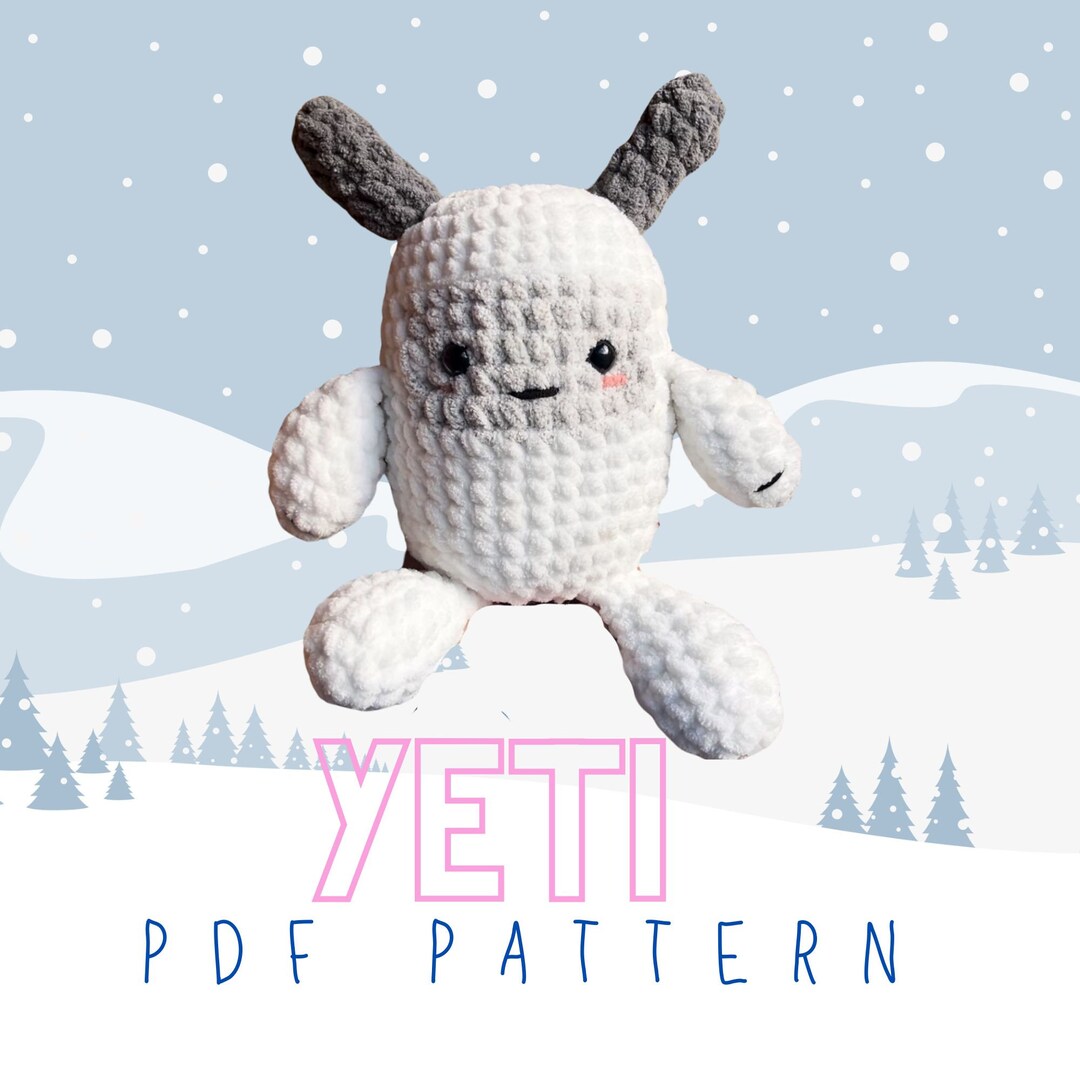 Yeti Crochet, Christmas Crochet, Yeti Pattern, Monster Pattern, Monster ...