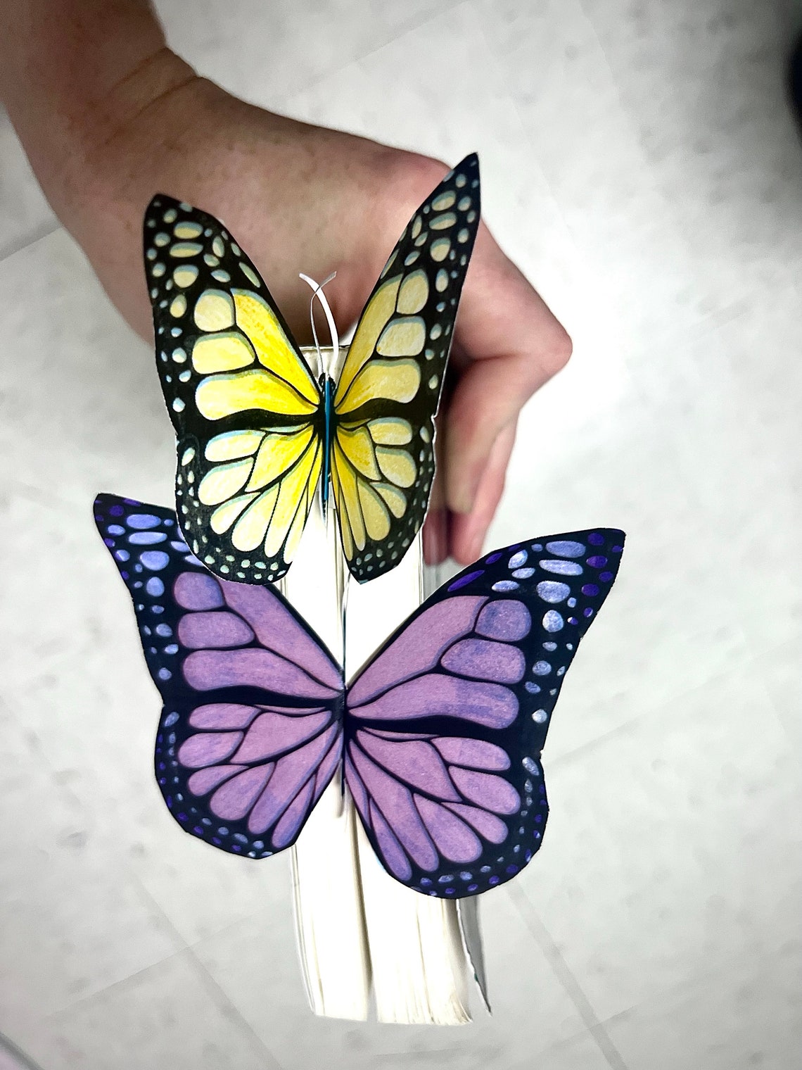 DIY Butterfly Bookmark Coloring PDF, Bookmark Craft, One Page Pdf - Etsy