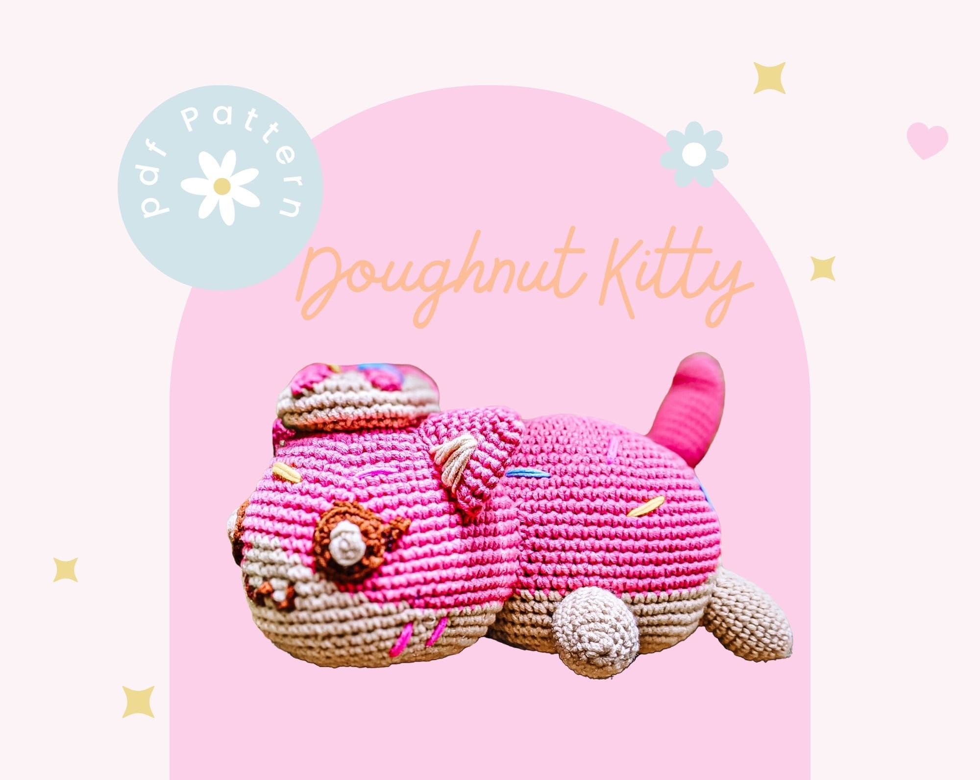 Doughnut Cat Crochet Pattern Cat Amigurumi, - Etsy