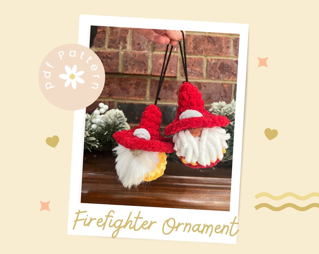 Firefighter Crochet Pattern, Amigurumi Firefighter Pattern, Beginner ...
