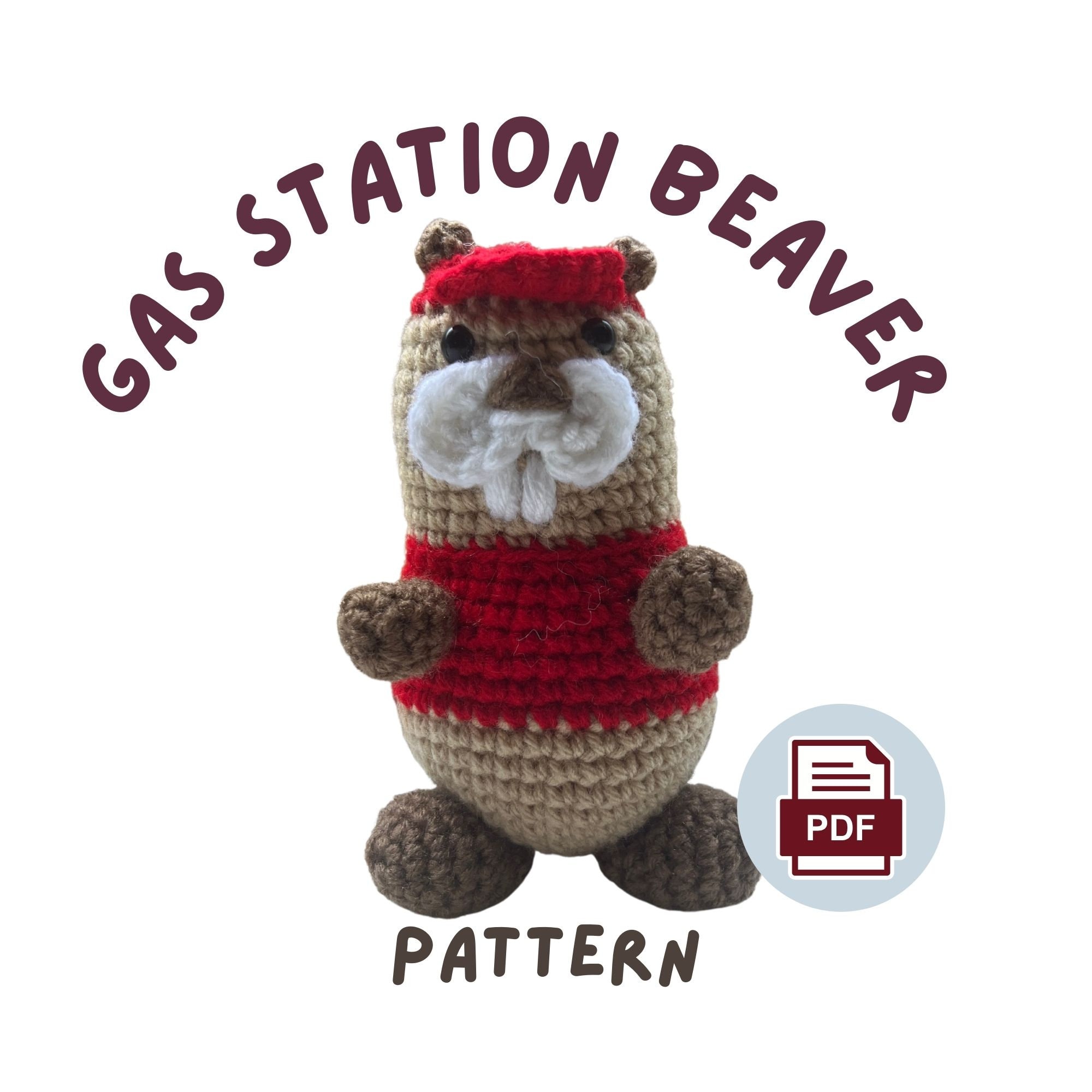 Beaver Crochet Pattern Amigurumi Beaver Pattern Beginner - Etsy