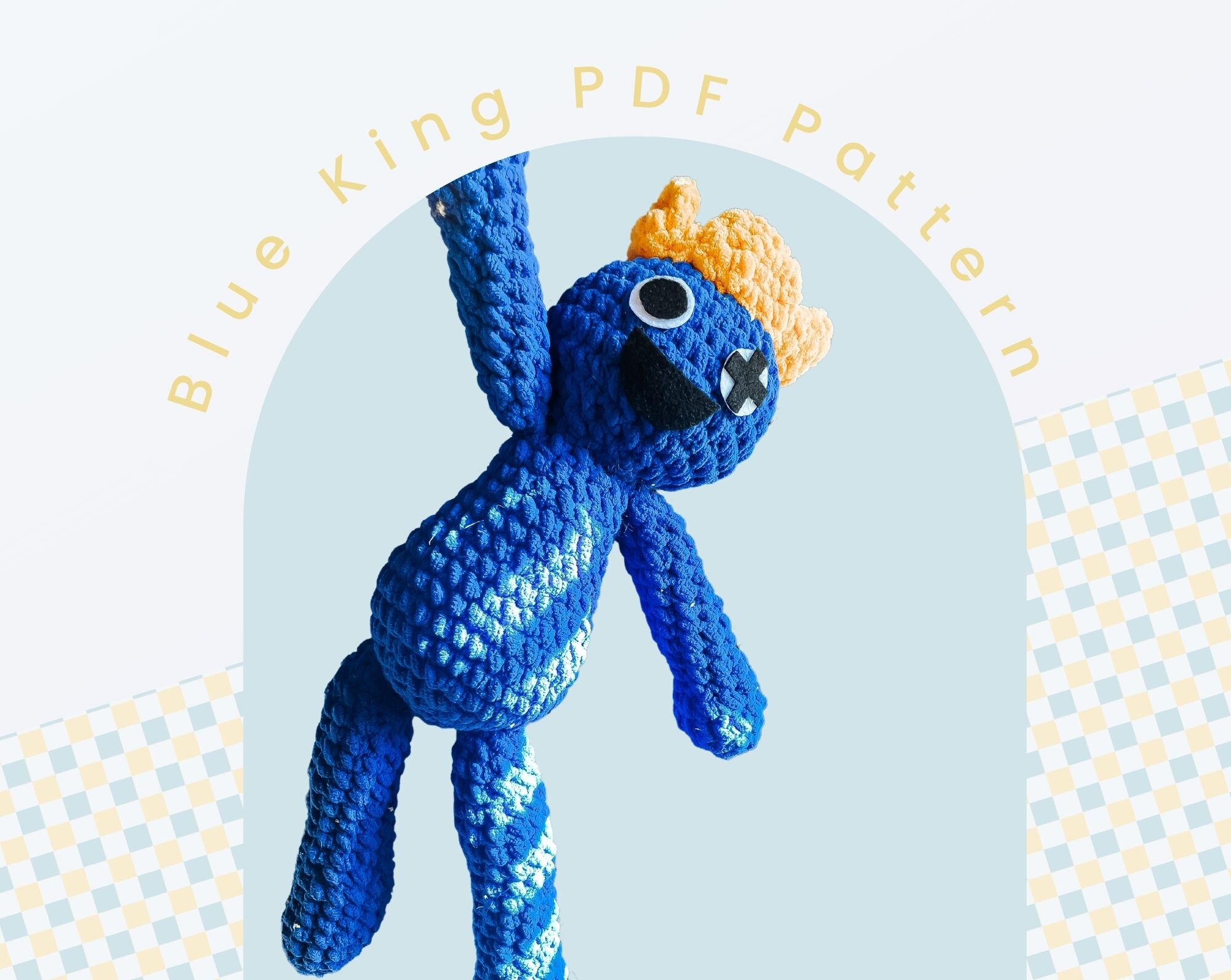 Blue Rainbow Friends Crochet Pattern, Amigurumi for Kids, Rainbow ...