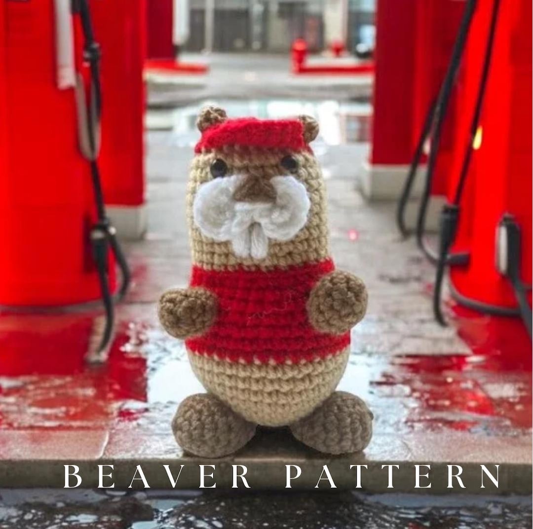 Beaver Crochet Pattern, Amigurumi Beaver Pattern, Beginner Beaver ...