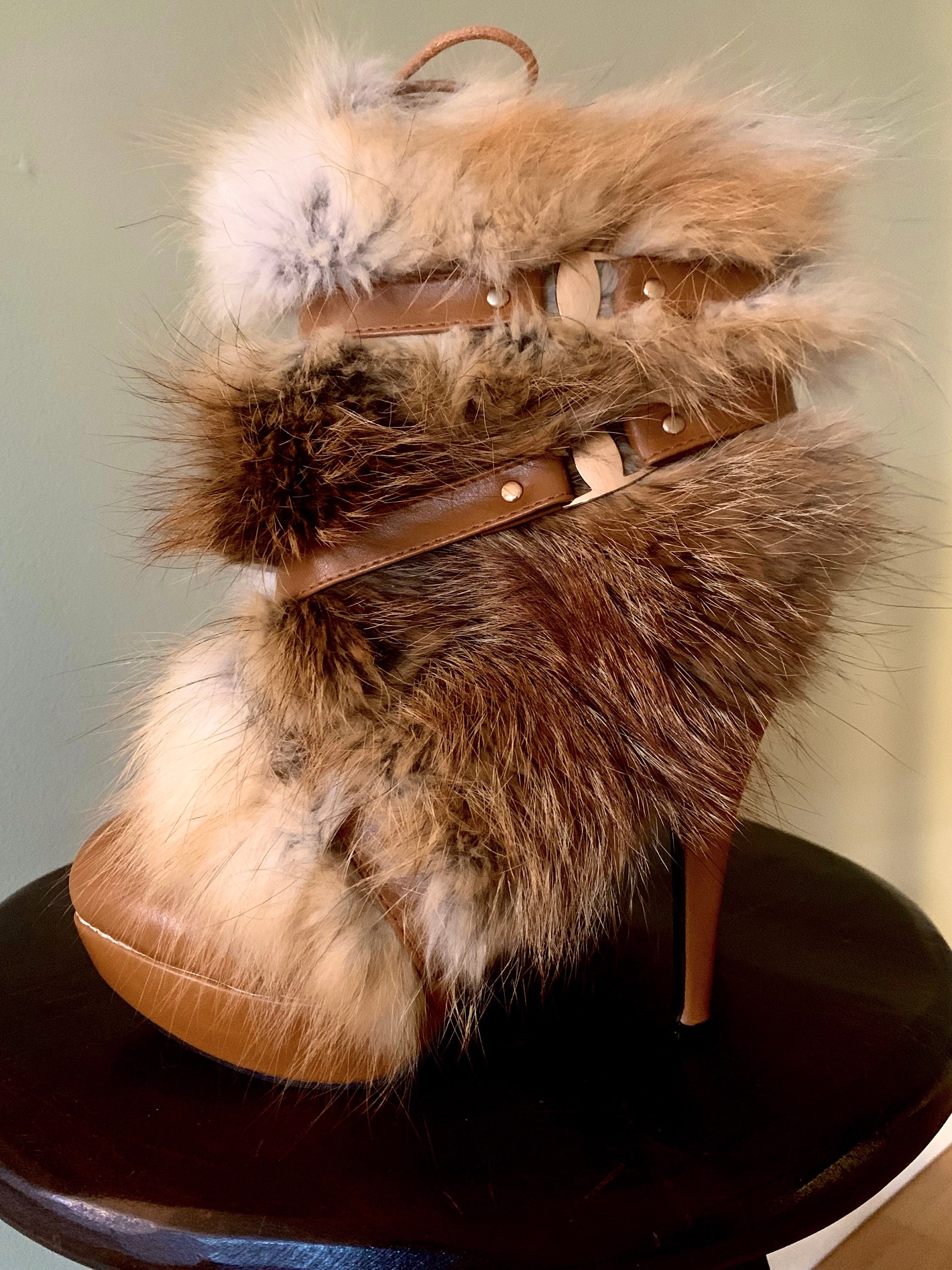Authentic Fur Trimmed Boots - Etsy