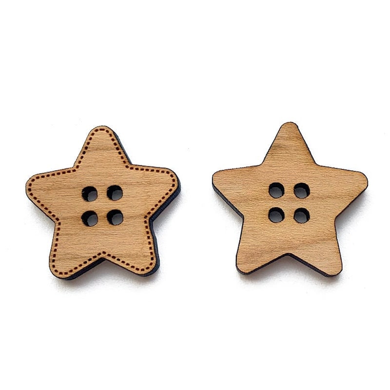 Star Buttons - Etsy