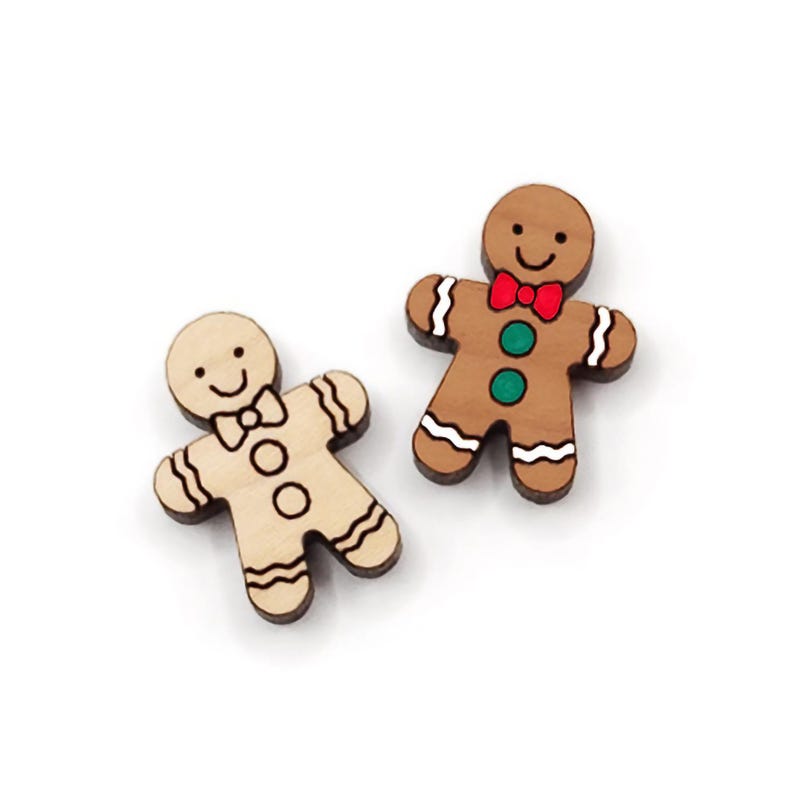Wood Mini Gingerbread Men - Etsy