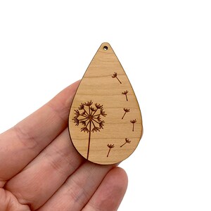 Wood Drop Blanks, Jewelry Blanks, Wood Earring Blanks, Wood Pendant ...