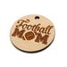 Football Mom Engraved Round Wood Keychain Charm Blanks, Car or Bag ...