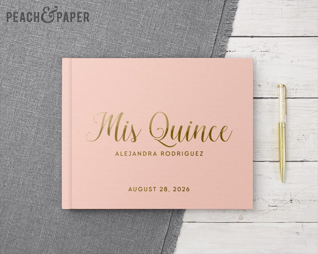 Quinceañera Party Book, Mis Quince Guest Book Photo Album for 15th ...
