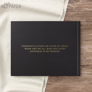 Retirement Book for Retirement Party, Congratulations on Retirement ...