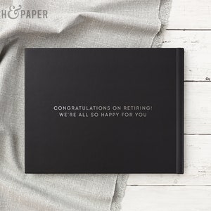 Retirement Guest Book for Retirement Party Ideas, Custom Retirement ...