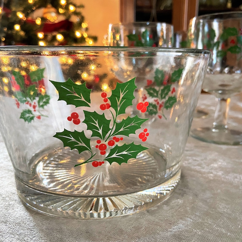 Christmas Glassware - Etsy