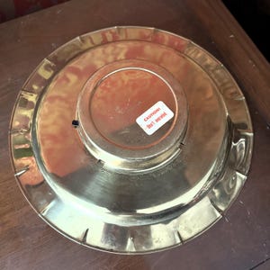 Vintage Brass Music Box Plate, Engraved Brass Plate, Happy Birthday ...