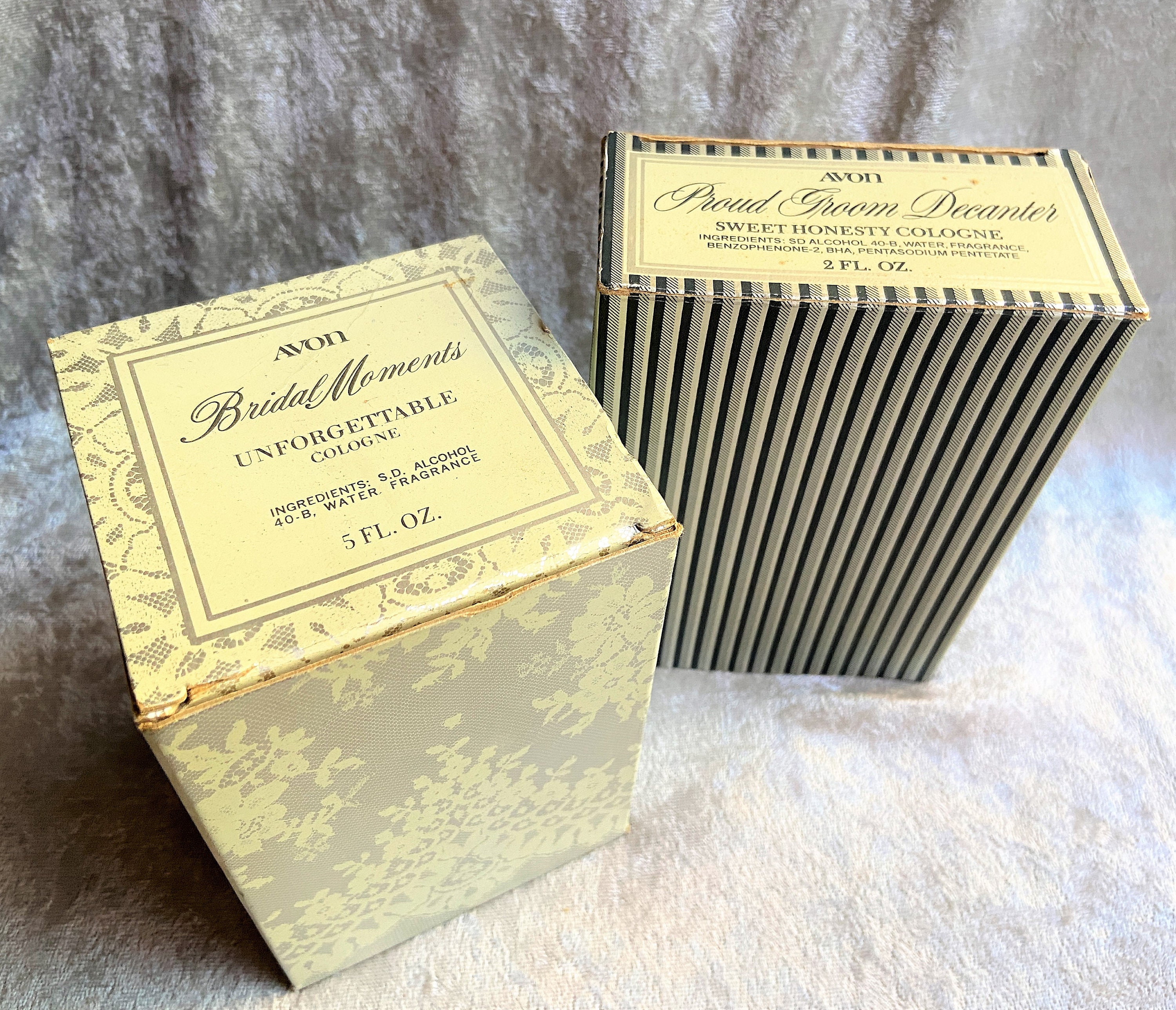 Vintage 1970s Avon Bridal Moments and Proud Groom Set, Wedding Set ...