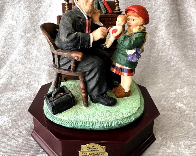 Vintage Limited Edition Norman Rockwell Music Box, the Doctor and the ...