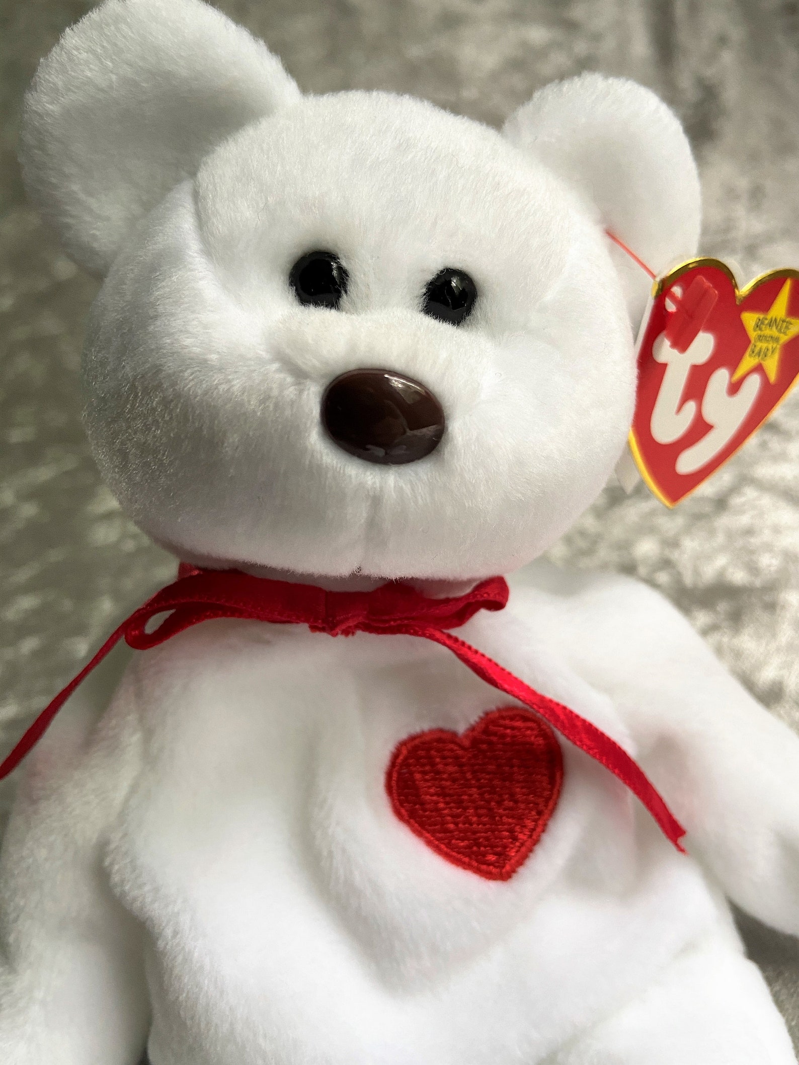 Vintage Ty Valentino Bear Beanie Baby Bear Collectible Toy - Etsy
