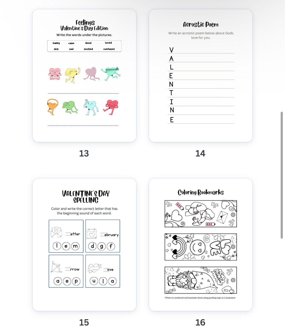 Valentines Day Activity Book - Etsy