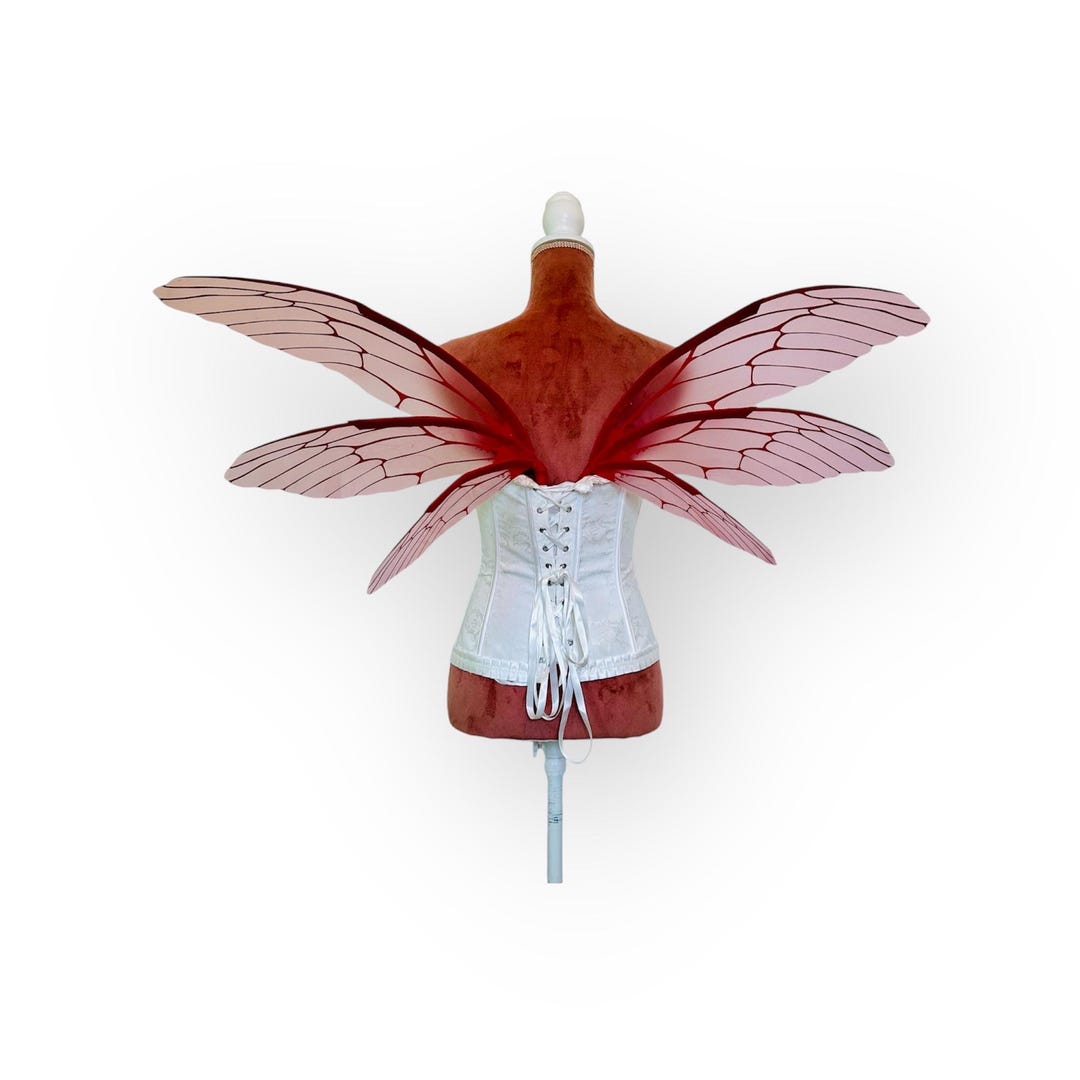 Red FAIRY WINGS, Faerie Wings, Burlesque Wings, Fairy Wings, Adult ...