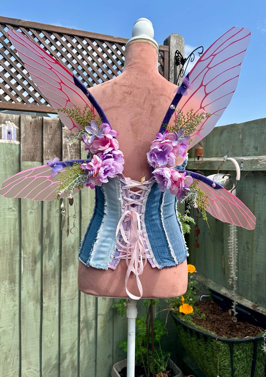 Pink and Purple FAIRY WINGS, Faerie Wings, Adult Wings, Pink Wings ...
