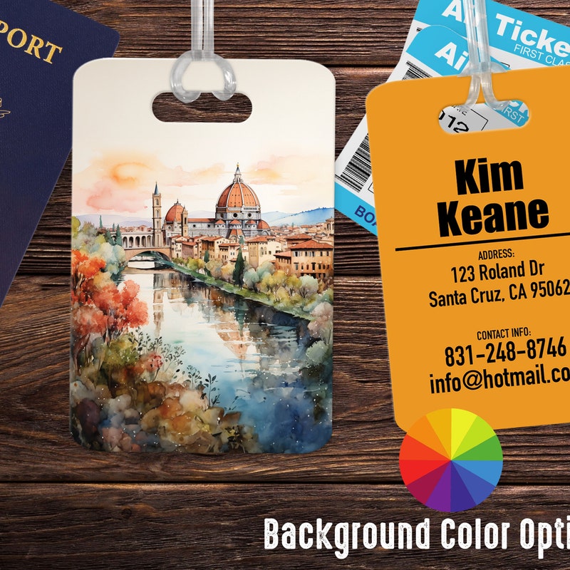 Italy Luggage Tags - Etsy