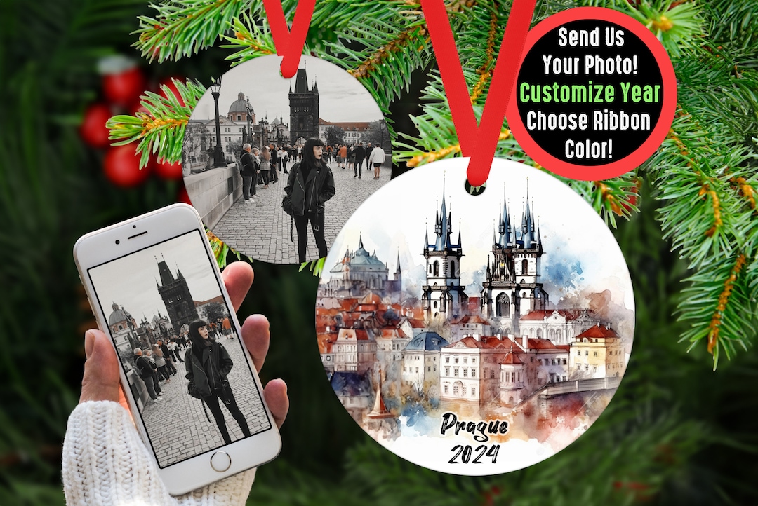 Personalized Prague Christmas Ornament – Custom Travel Keepsake, Prague ...