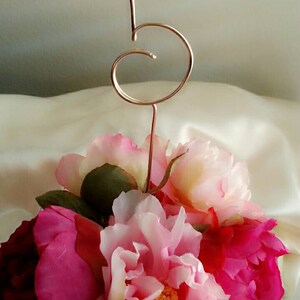 Wedding Reception Wire Table Number/ Rustic Wedding Decoration/ Wire ...