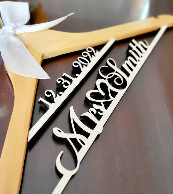 Wedding dress hanger with name 60 photos - Astyledwedding.com
