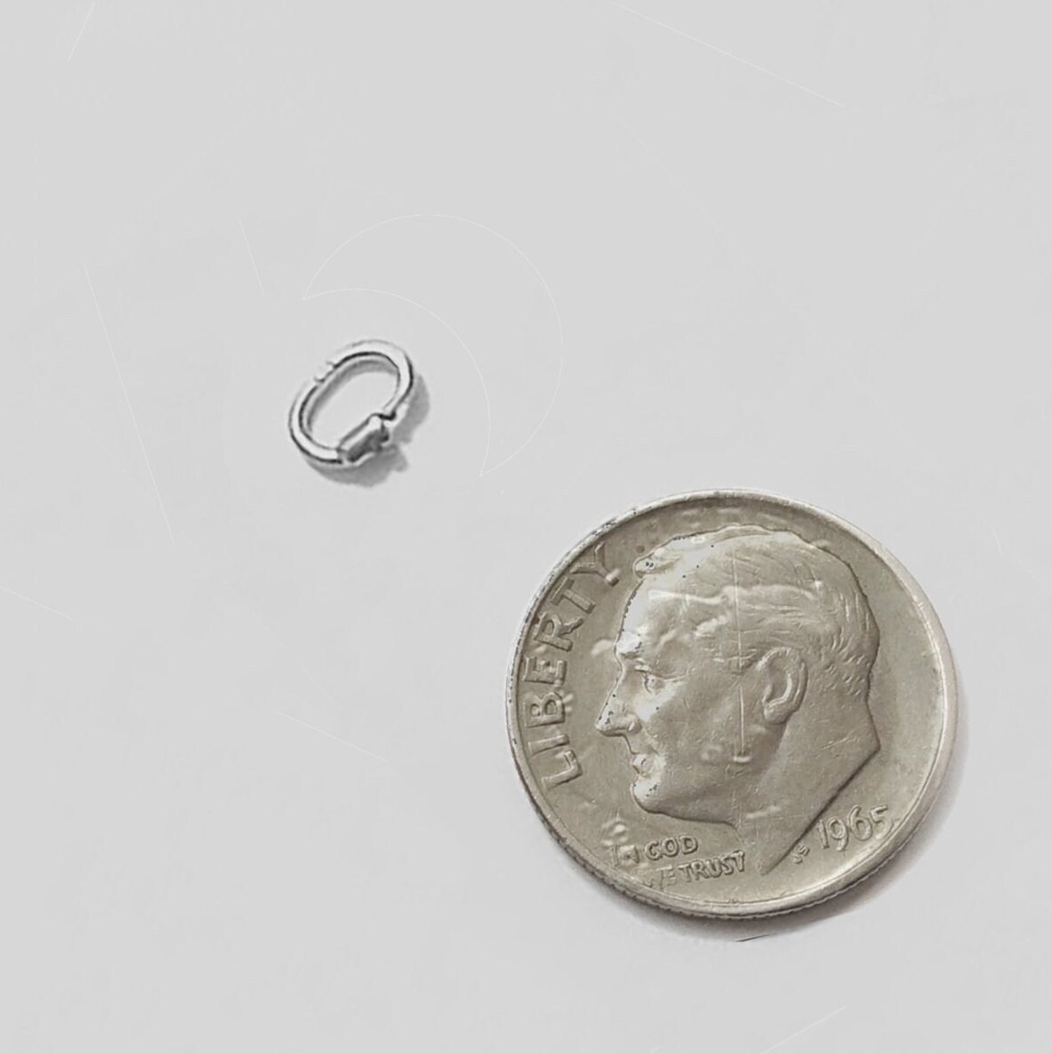 Sterling Silver 14K Gold Oval Magic Link Locking Jump Ring No Soldering ...