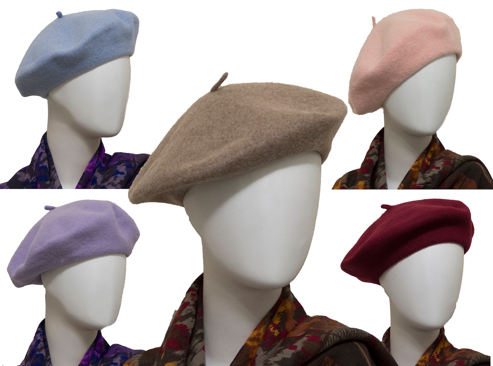 Full Liner Vintage Design Wool Felt French Beret Hats Felt - Etsy
