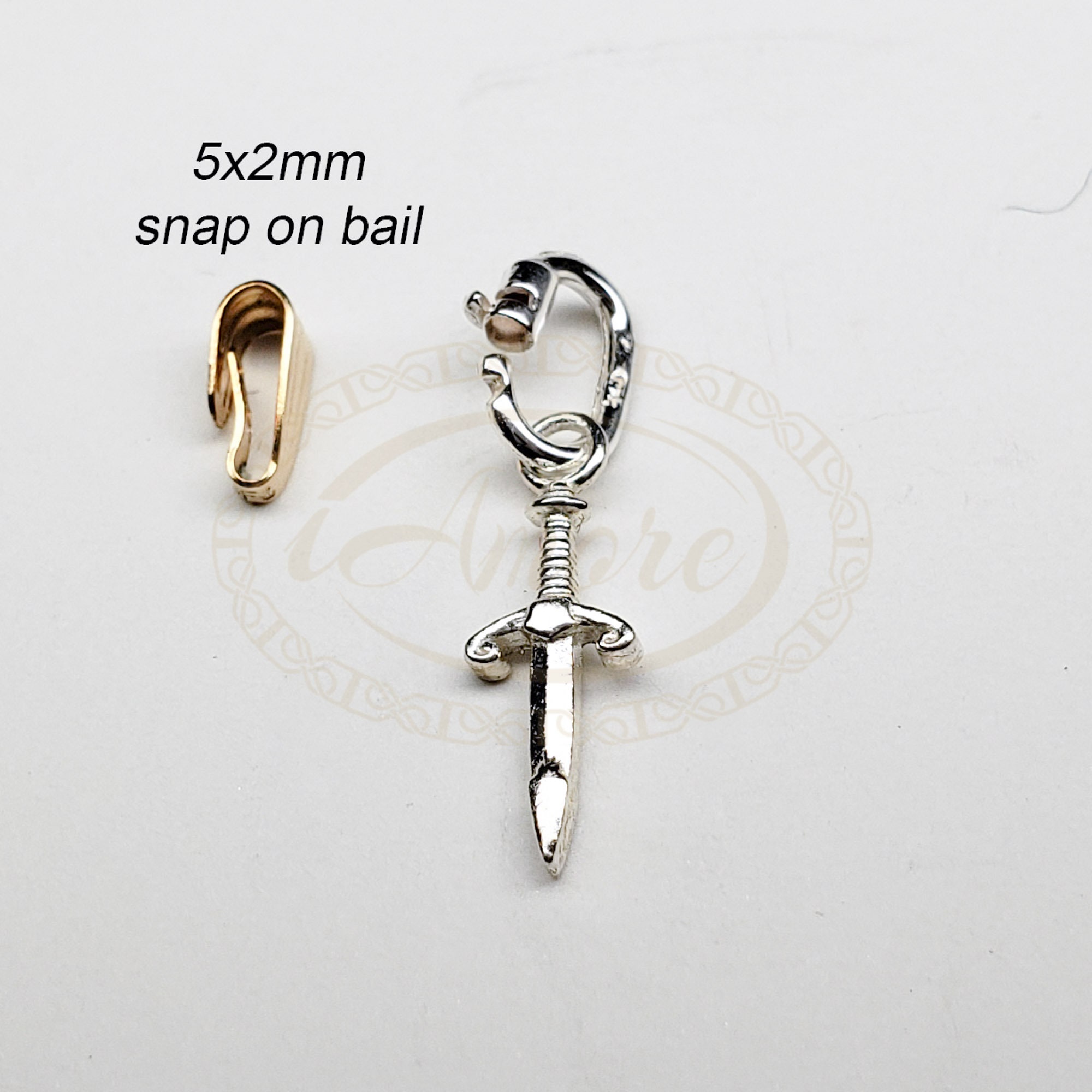 Sterling Silver 14K Gold Oval Magic Link Locking Jump Ring No Soldering ...