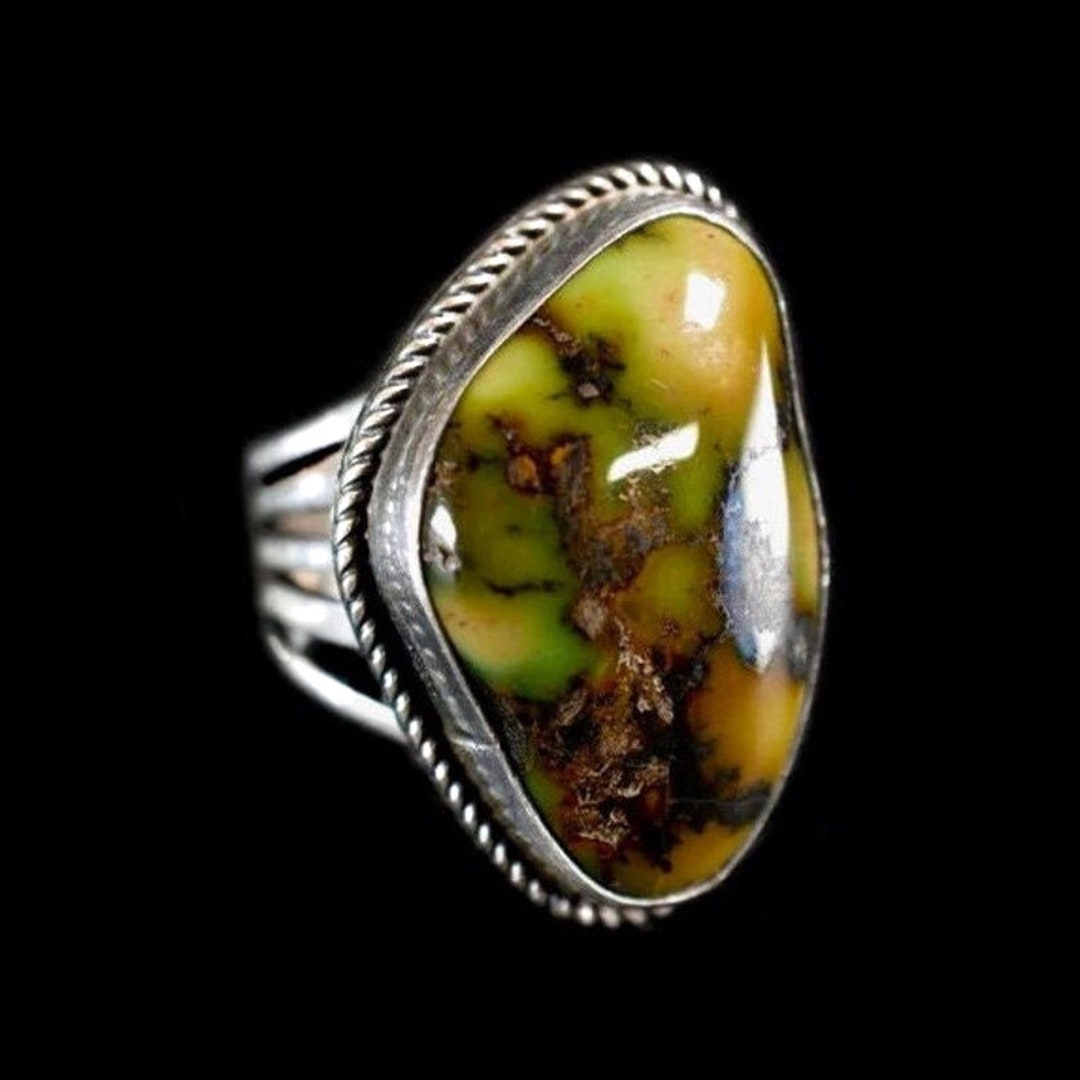 Damele Turquoise Native American Navajo Sterling Silver Ring - Etsy
