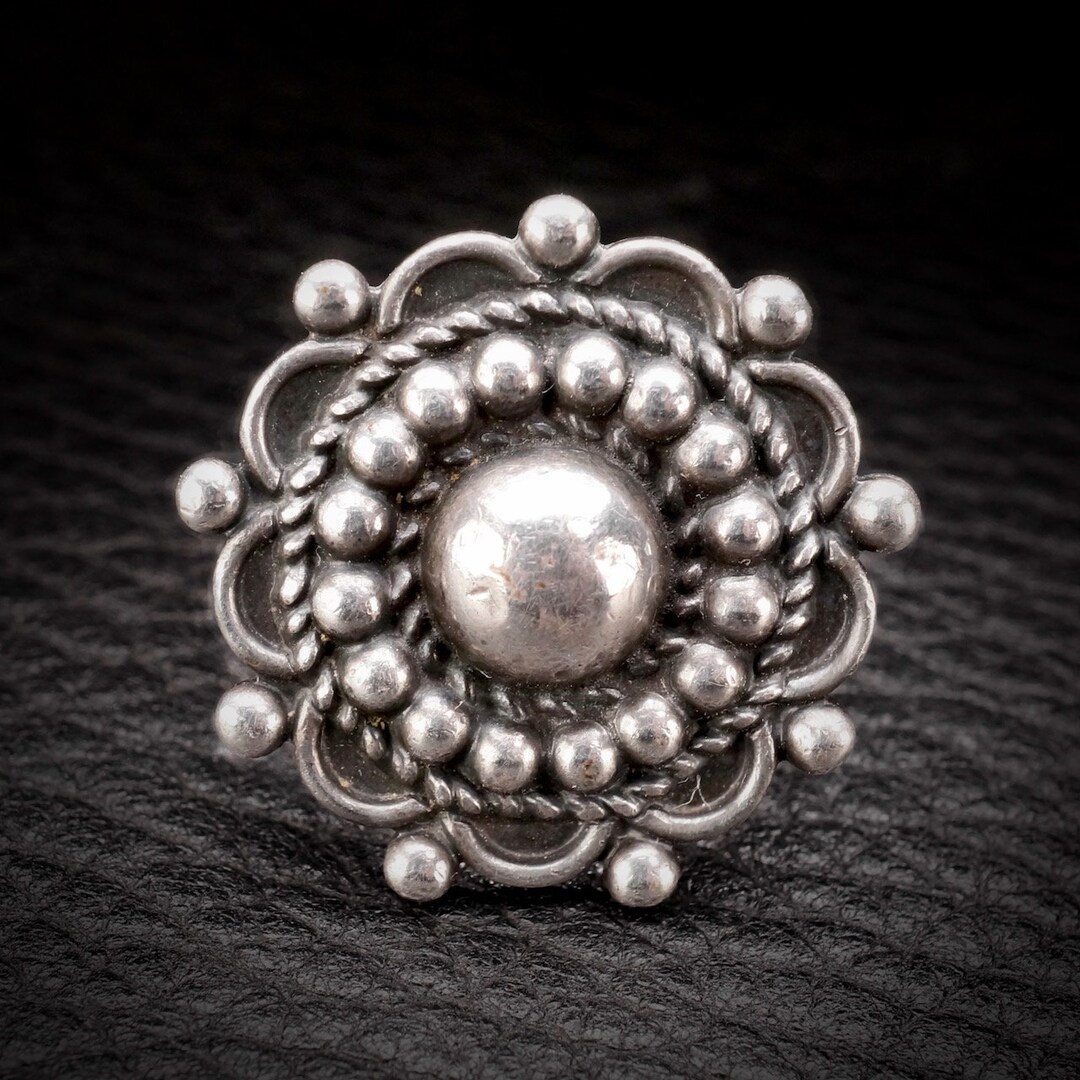 Vintage Native American Navajo Dome Sterling Silver Ring - Etsy