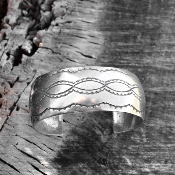 Vintage Native American Navajo Stamped Sterling Silve… - Gem