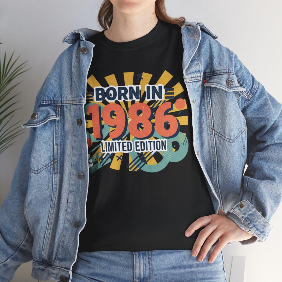 1986 Retro 40th Birthday T-shirt, Limited Edition - Etsy