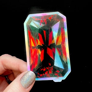 Holo Sticker Mineral Rainbow Gemstones Birthstone Gifts for - Etsy