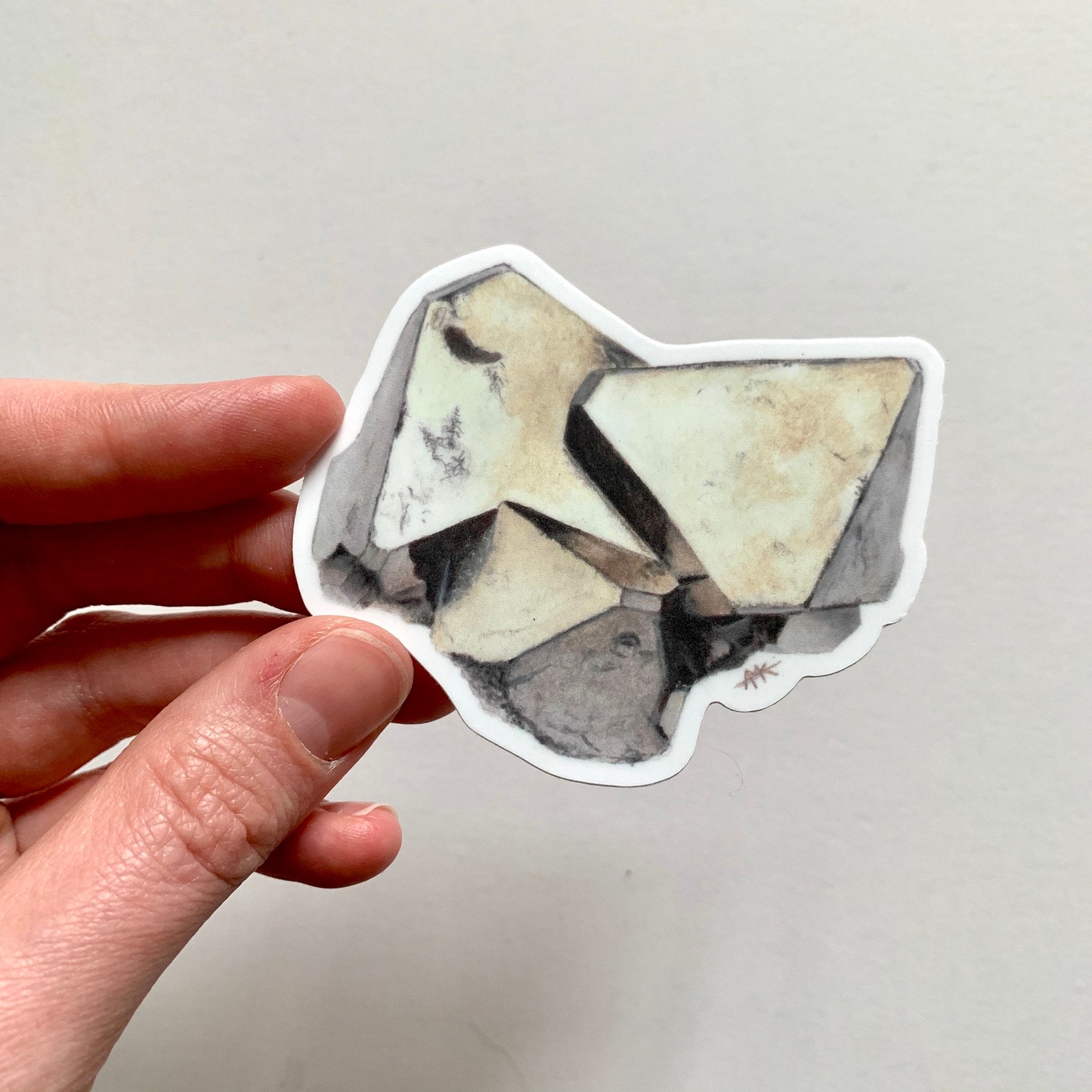 Metallic Stickers Crystal Rock Art | Mineral Specimen Collection ...