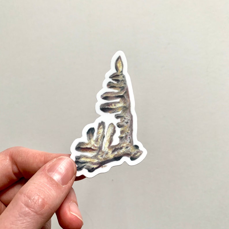 Metallic Stickers Crystal Rock Art | Mineral Specimen Collection ...