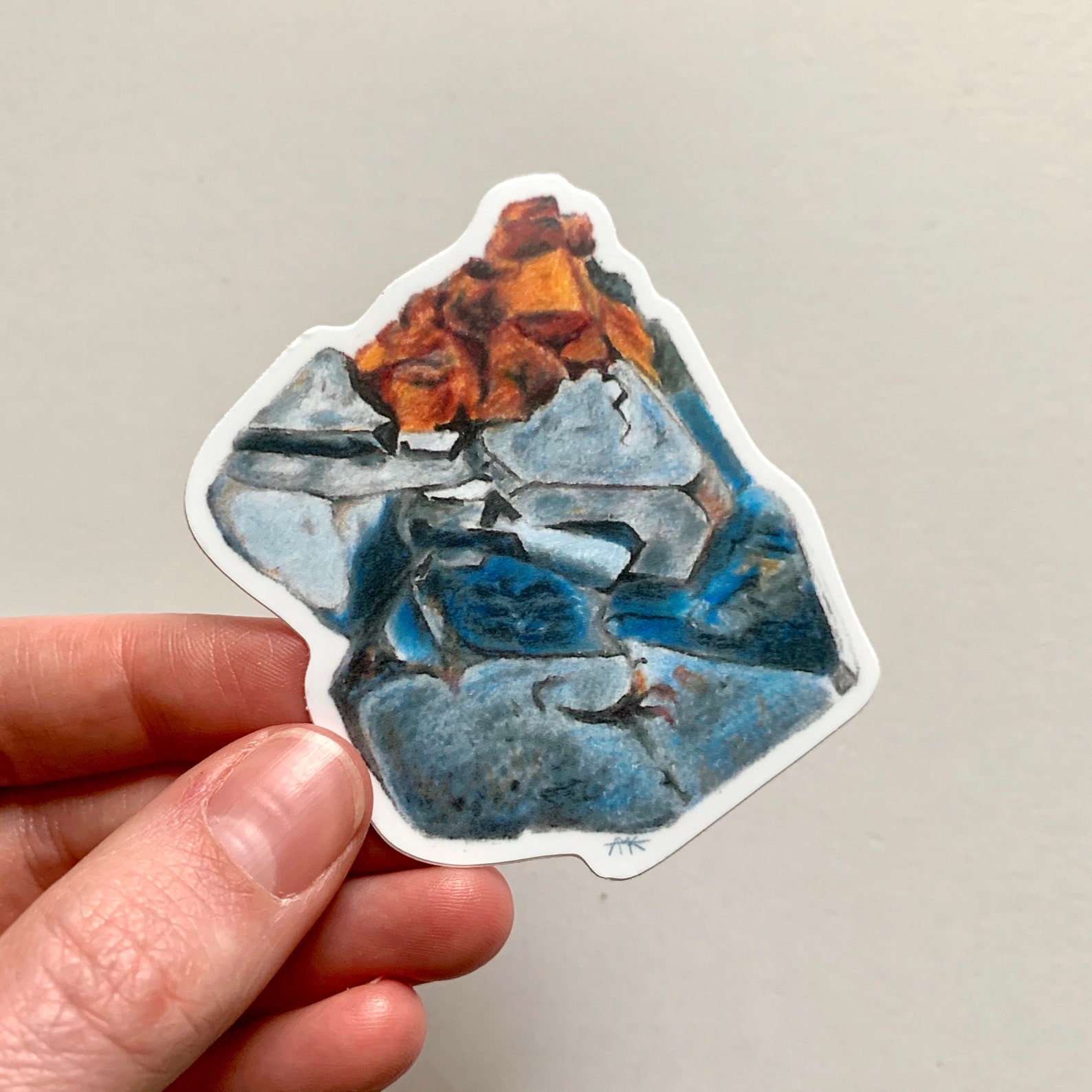 Metallic Stickers Crystal Rock Art | Mineral Specimen Collection ...