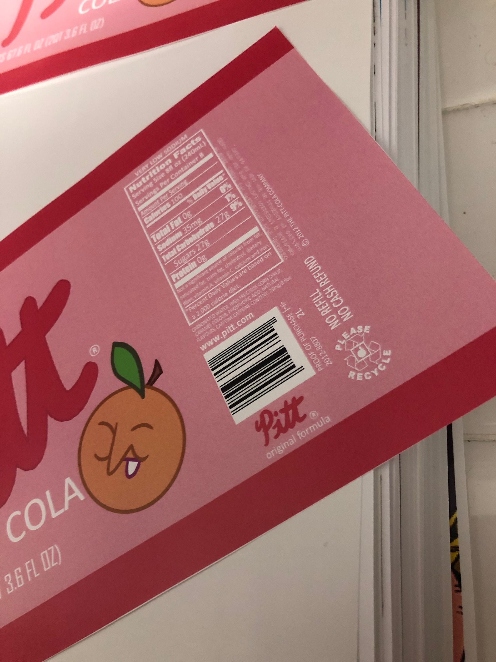 PDF to Print Pitt Cola Label From Gravity Falls for a 2 Litter Bottle ...