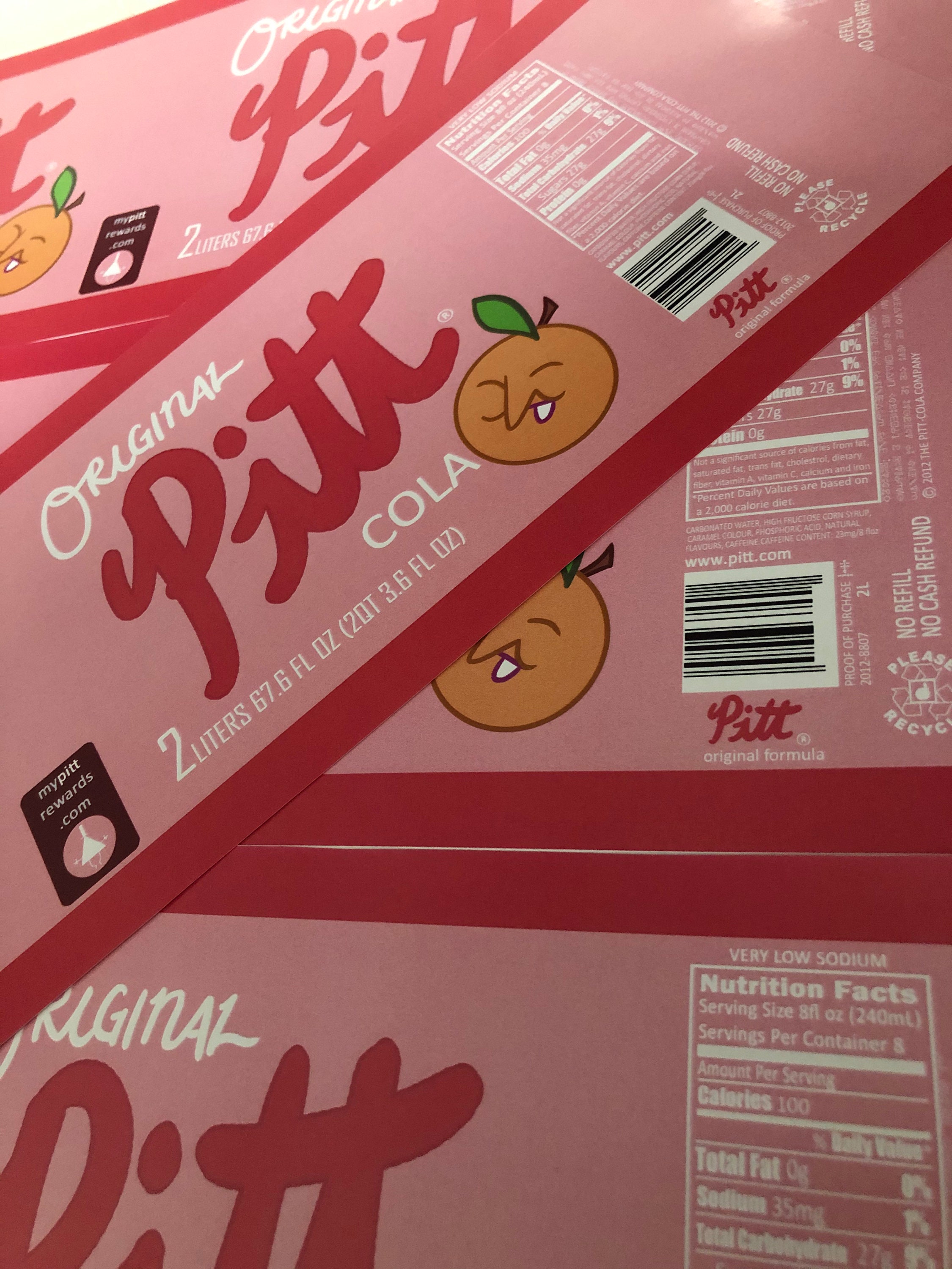 PDF to Print Pitt Cola Label From Gravity Falls for a 2 Litter Bottle ...